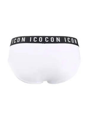Dsquared2 Icon Waistband Briefs - White