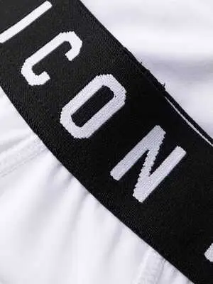 Dsquared2 Icon Waistband Briefs - White