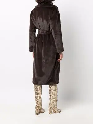 Herno Belted Faux Fur Coat