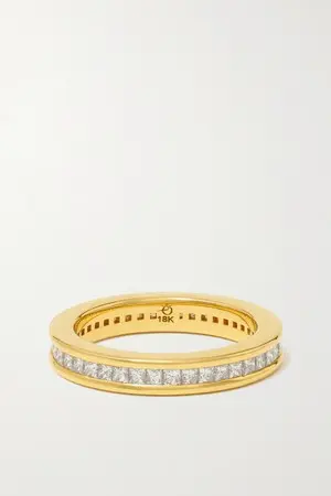 OCTAVIA ELIZABETH Net Sustain Ivy 18-karat Recycled Diamond Eternity Ring - Gold