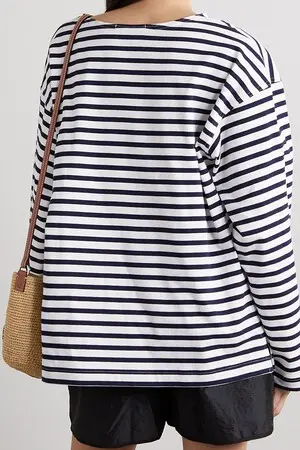 Matteau The Breton Striped Cotton-jersey Top