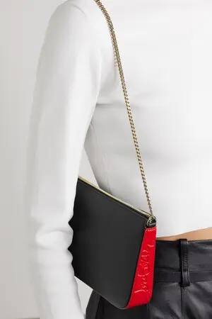 CHRISTIAN LOUBOUTIN Loubila Textured-leather Shoulder Bag