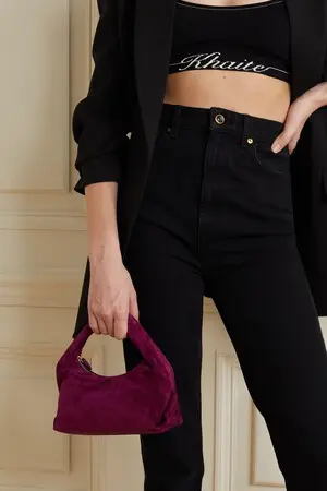 Khaite Beatrice Small Knotted Suede Tote