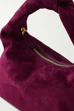Khaite Beatrice Small Knotted Suede Tote