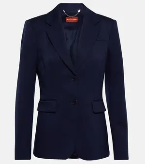Altuzarra Fenice Virgin Wool Blazer - Blue