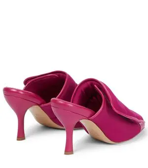 GIA BORGHINI Gia 4 Leather-trimmed Sandals