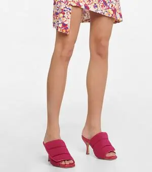 GIA BORGHINI Gia 4 Leather-trimmed Sandals