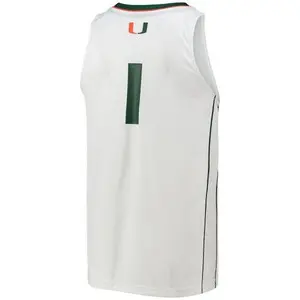 Adidas Miami Hurricanes Team Swingman Basketball Jersey