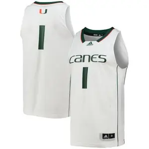 Adidas Miami Hurricanes Team Swingman Basketball Jersey
