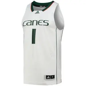 Adidas Miami Hurricanes Team Swingman Basketball Jersey