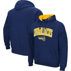 COLOSSEUM Northern Arizona Lumberjacks Arch And Logo Pullover Hoodie - Navy