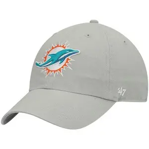 '47 Miami Dolphins Clean Up Adjustable Hat - Gray