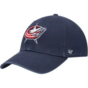 '47 Columbus Blue Jackets Team Clean Up Adjustable Hat - Navy