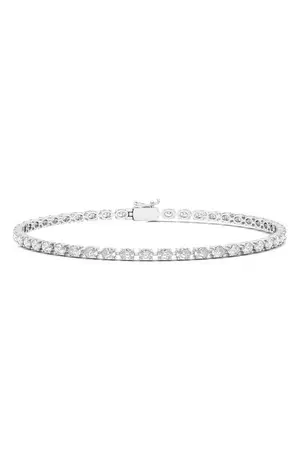 HAUTECARAT Oval Cut Lab-created Diamond Tennis Bracelet - 6.20 Ctw White Gold