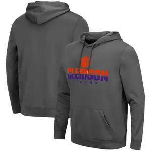 COLOSSEUM Clemson Tigers Lantern Pullover Hoodie - Charcoal