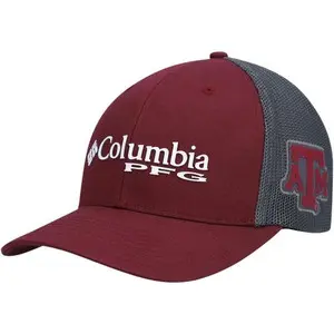 Columbia Texas A&m Aggies Pfg Snapback Adjustable Hat - Maroon