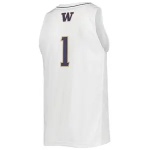 Adidas Washington Huskies Basketball Jersey - White