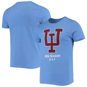 HOMEFIELD Heathered Indiana Hoosiers Vintage 1958 Iu Uniform T-shirt - Light Blue