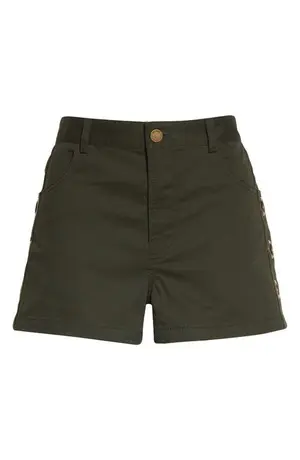 Monse Grommet Brushed Twill Shorts
