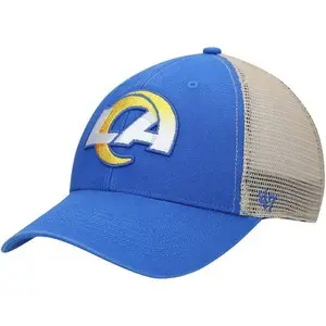 '47 Natural Los Angeles Rams Flagship Logo Mvp Snapback Hat - Royal