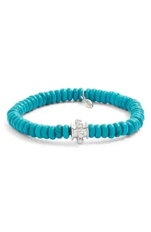 Anzie Bohème Turquoise Beaded Stretch Bracelet - Green