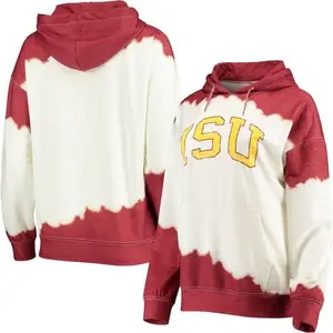 GAMEDAY COUTURE Cardinal Iowa State Cyclones For The Fun Double Dip-dyed Pullover Hoodie - White