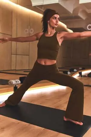 Alo Yoga Airbrush Low-rise Bootcut Legging - Espresso