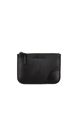 Comme Des Garçons Very Leather Zip Wallet - Black