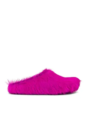 Pink Fuzzy Crocs