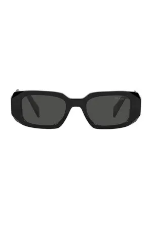 Prada Scultoreo Narrow Sunglasses - Black