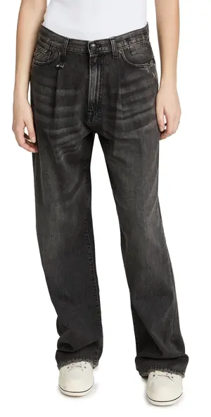 R13 Damon Pleated Wide Leg