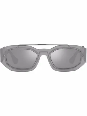 Versace Rectangle-frame Sunglasses - Grey