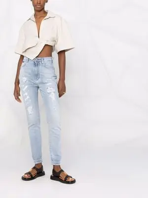 Dolce & Gabbana Grace Distressed Skinny Jeans