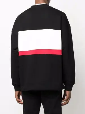 DIESEL® Crew Neck Logo Print Sweatshirt - Black