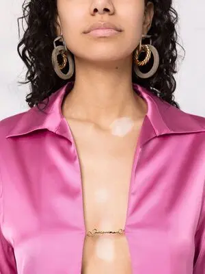 Jacquemus La Chemise Notte Satin Shirt - Pink