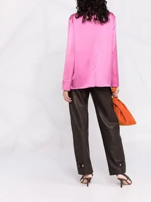 Jacquemus La Chemise Notte Satin Shirt - Pink