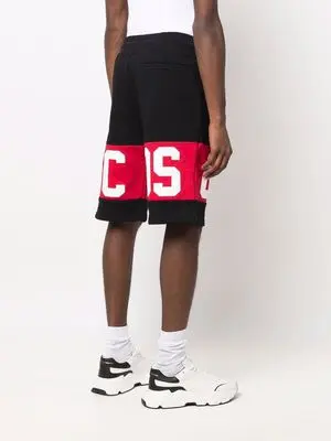 Gcds Logo Print Track Shorts - Black