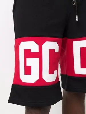 Gcds Logo Print Track Shorts - Black