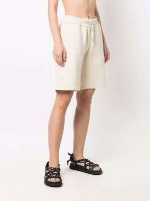 Off-White Diag Logo-print Sweat Shorts - Neutrals