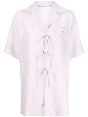 Alexander Wang Jacquard Pajama-style Shirt - Purple