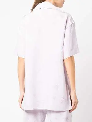 Alexander Wang Jacquard Pajama-style Shirt - Purple