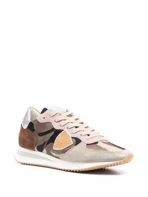 Philippe Model Trpx Camouflage-print Sneakers - Green