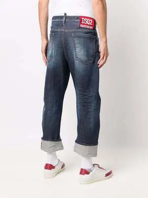 Dsquared2 Graffiti-print Loose-fit Jeans
