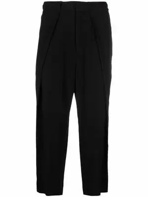 Balmain Side Folded Cropped Trousers