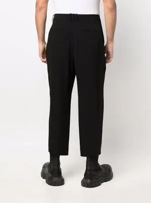 Balmain Side Folded Cropped Trousers