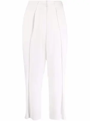 Balmain Pleated High-waisted Trousers