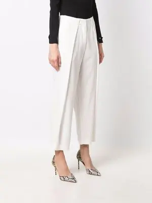 Balmain Pleated High-waisted Trousers