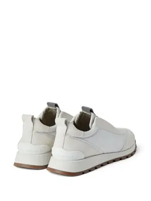 Brunello Cucinelli Monili Embellished Low-top Sneakers - White
