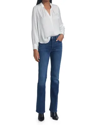 Zadig&Voltaire Tink Draped Satin Blouse - Noir