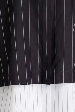 Brunello Cucinelli Layered Pinstriped Linen And Cotton Poplin Shirt